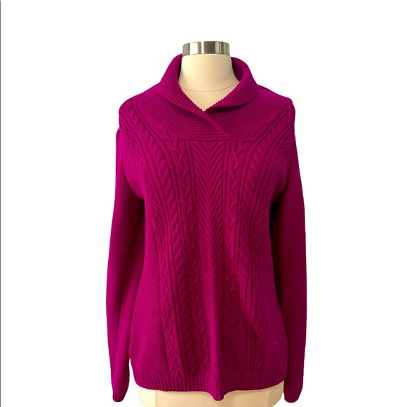 JEANNE PIERRE | Sweaters | Jeann Pierre Purple Sweater Crochet ...